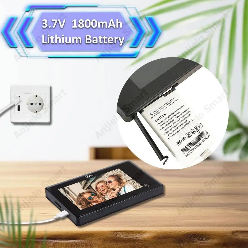 4,3 colio kameros akutė durų skambučio vaizdo domofonas, skirtas namų ...