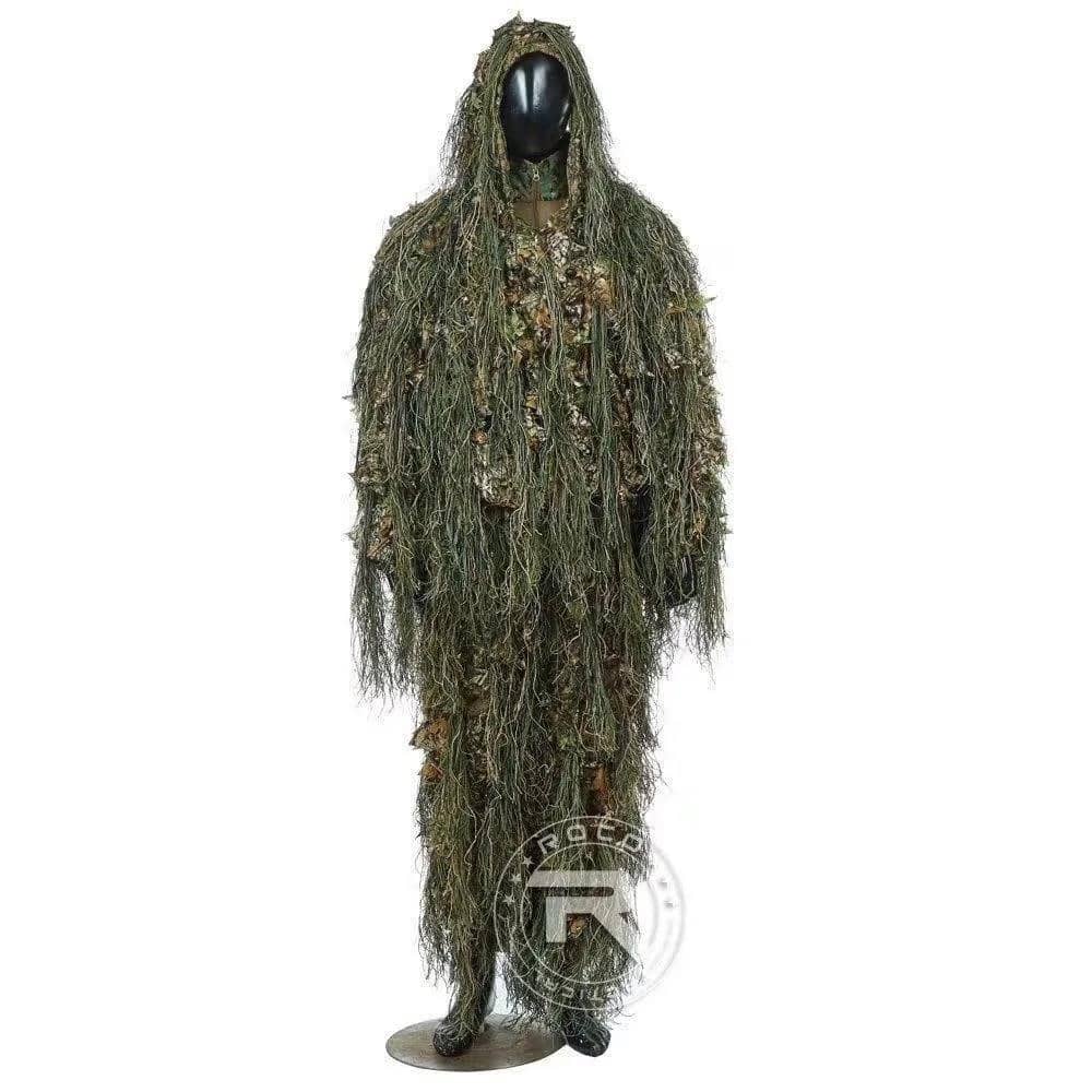 Geely Clothing Woodland 3D Bionic Leaf Camouflage Clothing Ghillie Suit for Hunter Hunting Cs ...