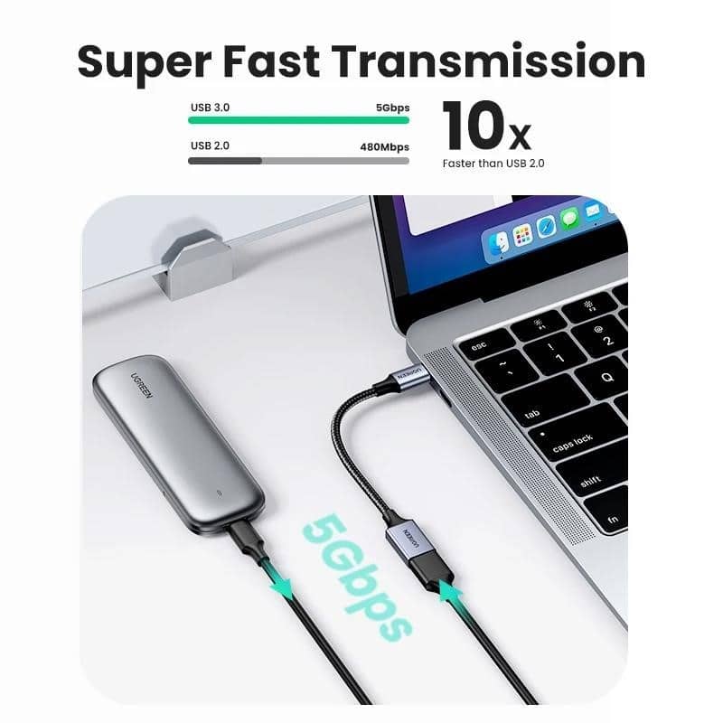 UGREEN USB C į USB 3.0 OTG adapteris USB Type-C OTG duomenų kabelio ...