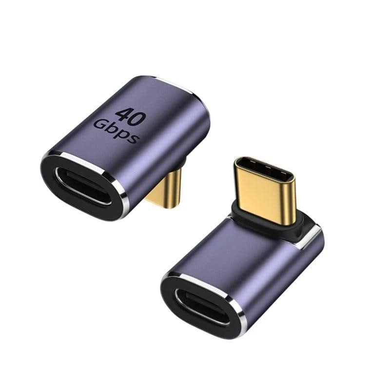USB C adapteriai U formos tiesaus kampo adapteris, C tipas, lizdas, C ...