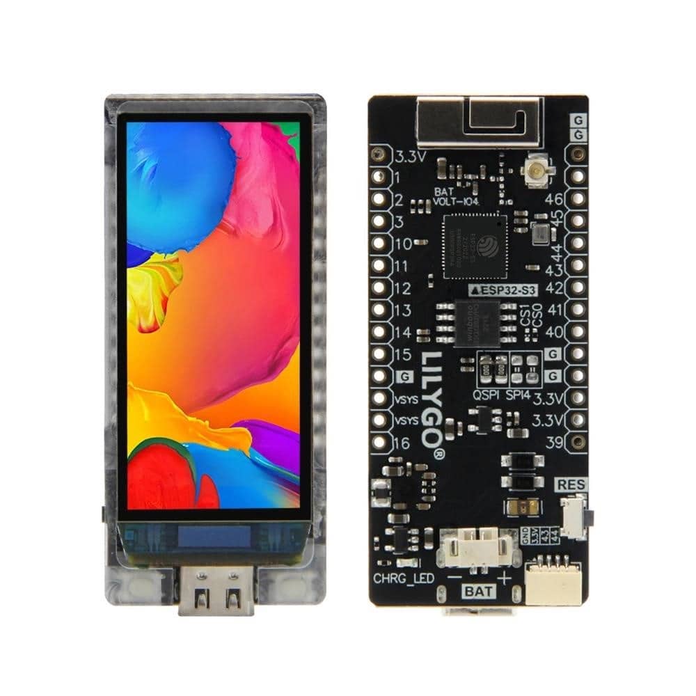 LILYGO-T-Display-S3 AMOLED ESP32-S3 ekrano kūrimo plokštė RM67162 1,9 ...