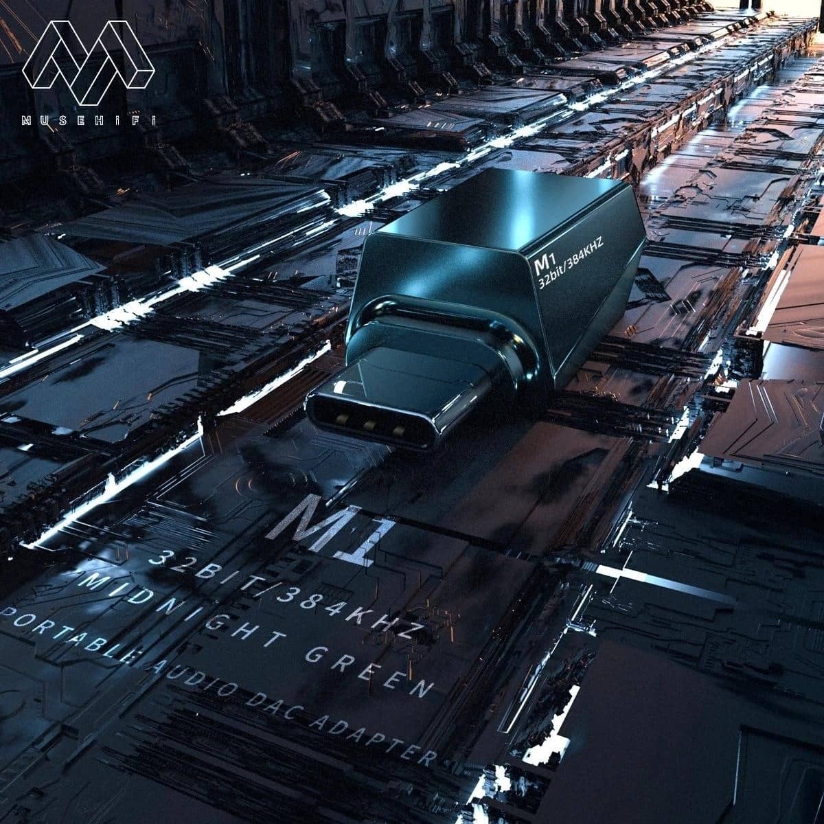 MUSEHIFI M1 Type-C iki 3,5 mm dekodavimo stiprintuvo / DAC 384 kHz / 32 ...