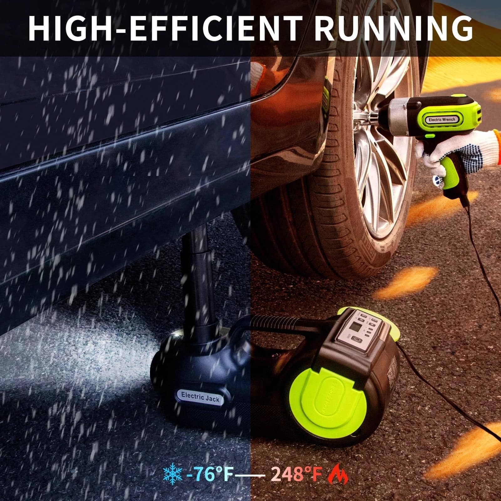 Nešiojamasis 12 V elektrinio automobilio lizdo rinkinys 5 tonų 4 ...