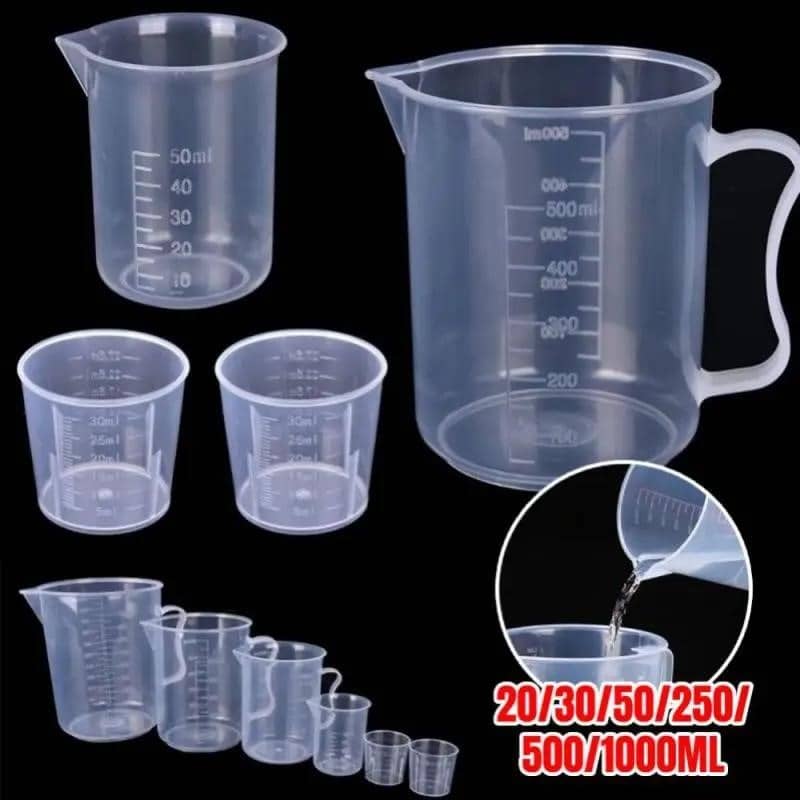 20-1000 ml plastikinis graduotas matavimo puodelis Skystas indelis ...
