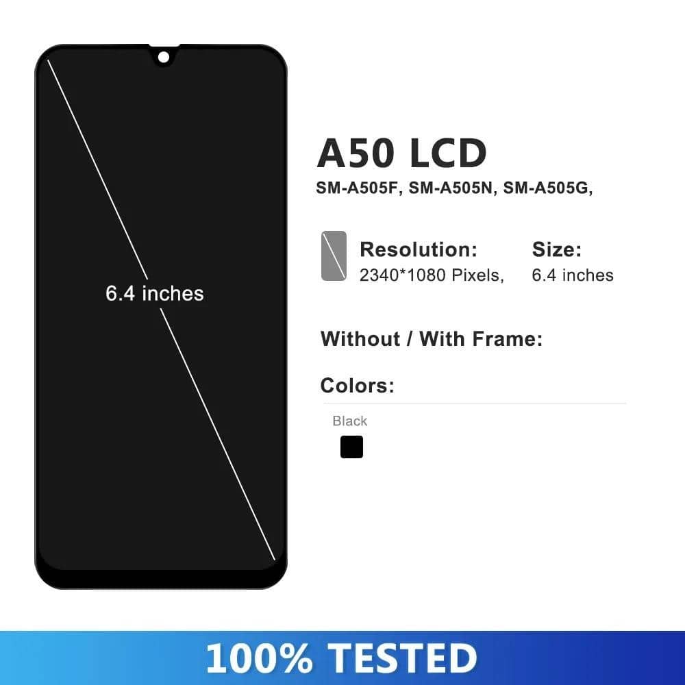 6,4 colio „Super AMOLED“, skirtas „Samsung Galaxy A50 SM-A505FN/DS A505 ...