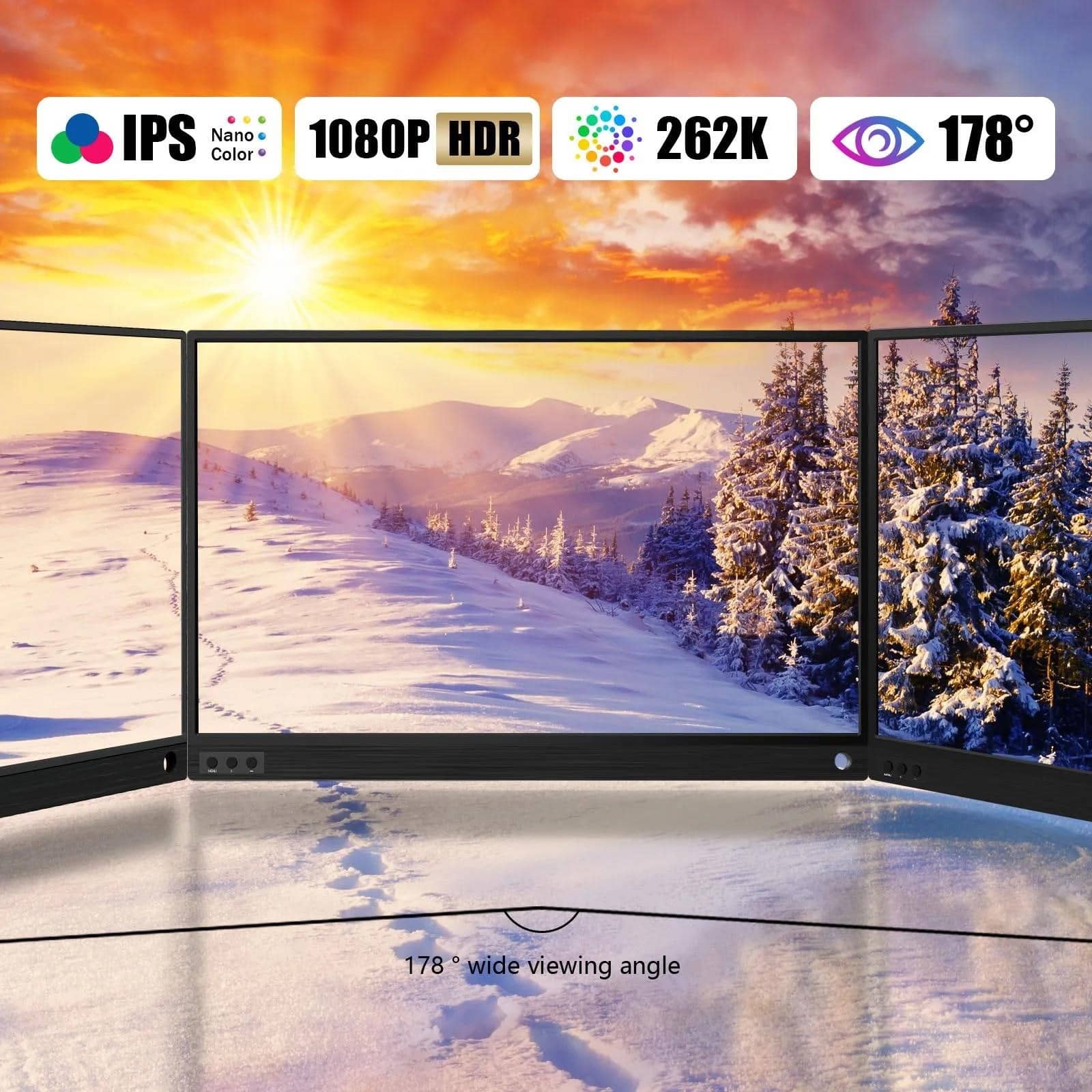 ZEUSLAP nešiojamas monitorius 144hz 120hz 60hz 15.6 FHD IPS usb tipo c ...