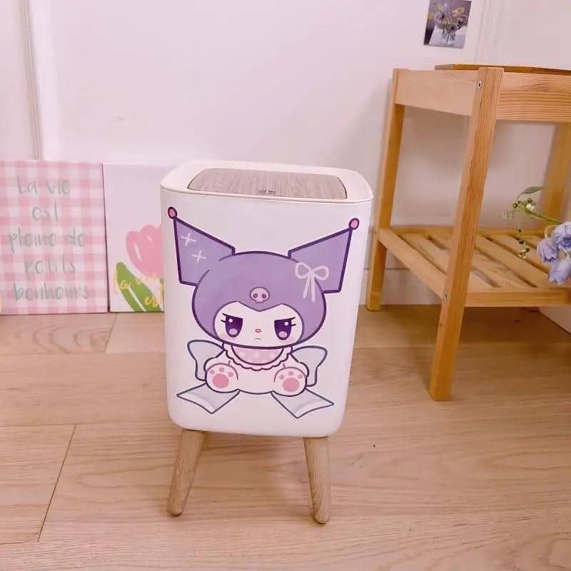 Sanrio Pompom Purin Kuromi Square Šiukšliadėžės Anime Cinnamoroll Mano ...