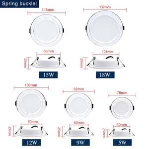 Led Downlight įleidžiamos apvalios lubinės lempos DC 12V 24V AC110V ...