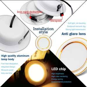 Led Downlight įleidžiamos apvalios lubinės lempos DC 12V 24V AC110V ...