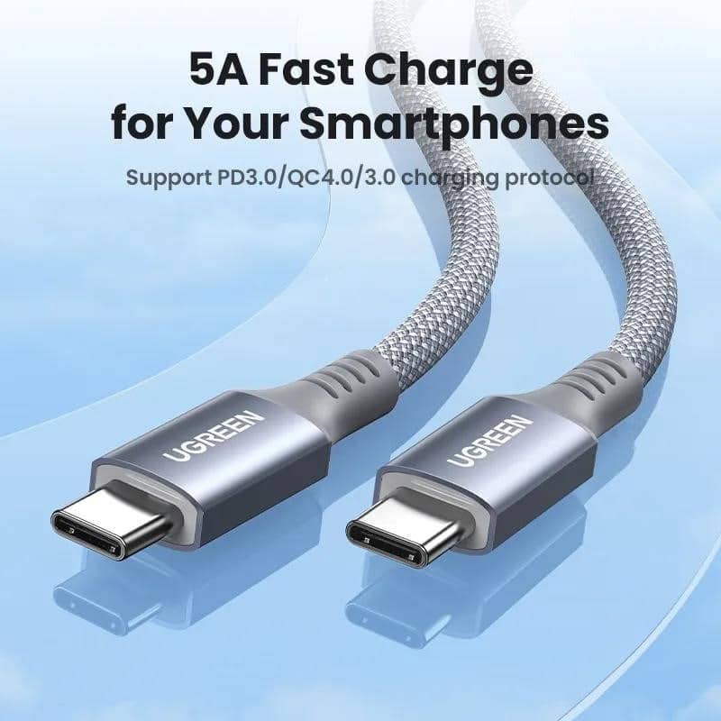UGREEN 100W USB C greito įkrovimo kabelis skirtas iPhone 15 Macbook Pro ...