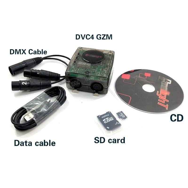 DMX LIGHTS 2020 DVC4 GZM DMX VALDIKLIS USB apšvietimo sąsaja disko ...