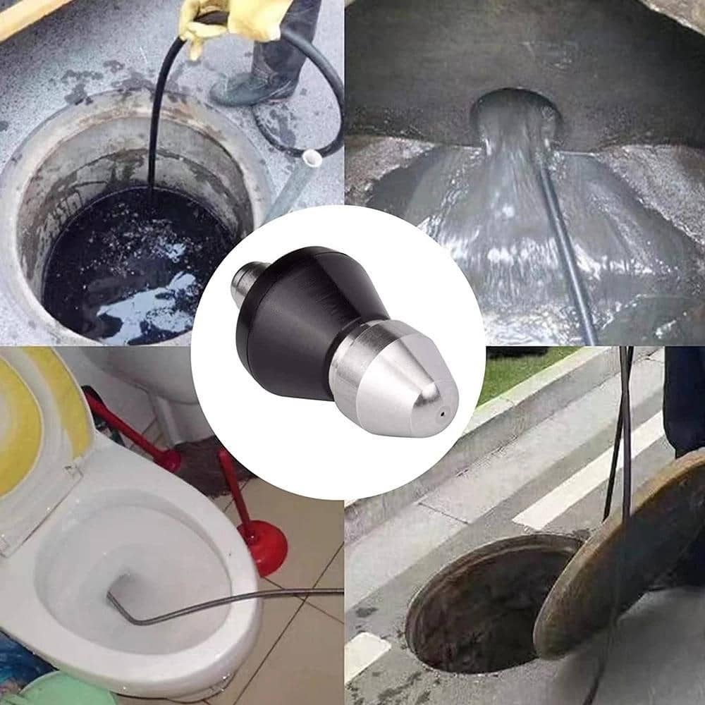 Kanalizacijos valymo įrankis aukšto slėgio turbo plovimo purkštukas ...
