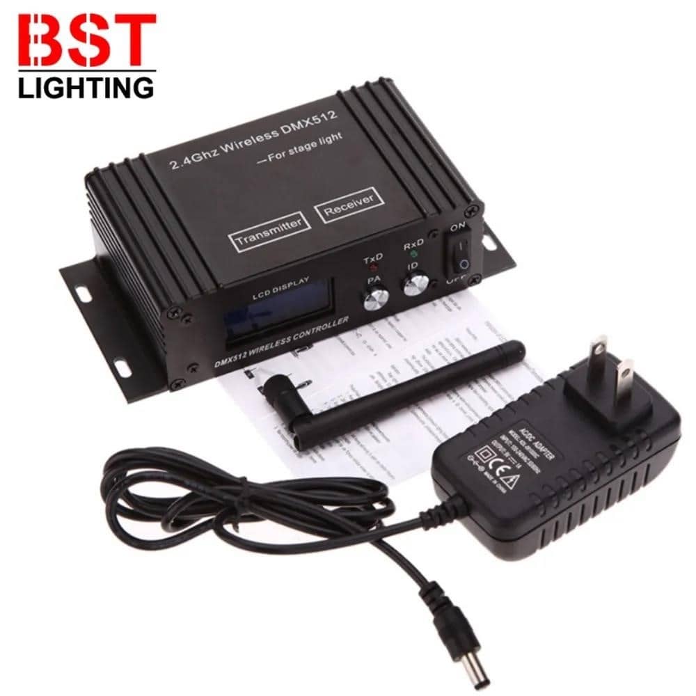 DMX512 ISM Dif LCD DMX belaidis imtuvas ir siųstuvas 2.4G LED valdiklis ...