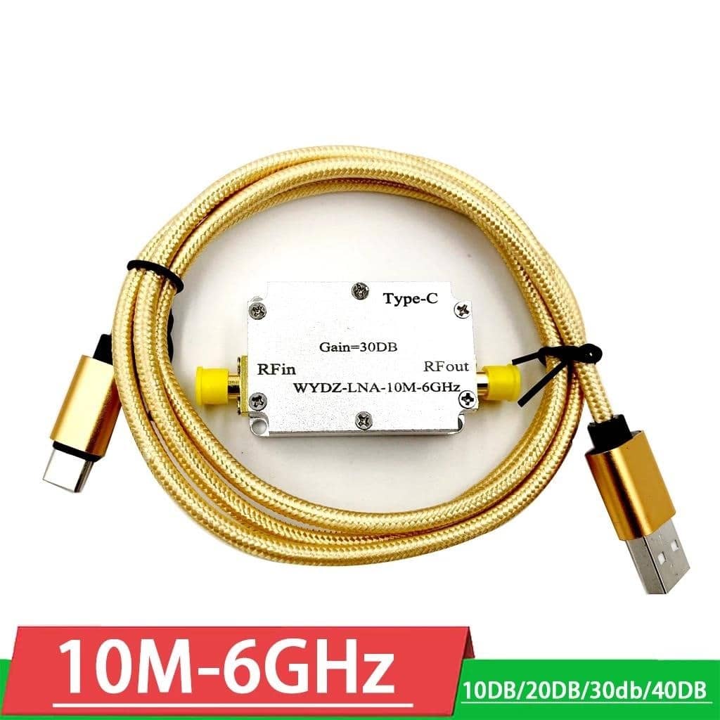 C TIPO LAN 10Mhz-6GHz Didelio lygumo stiprintuvo stiprinimas 10DB 30DB 20DB 40DB RF signalo AMP ...