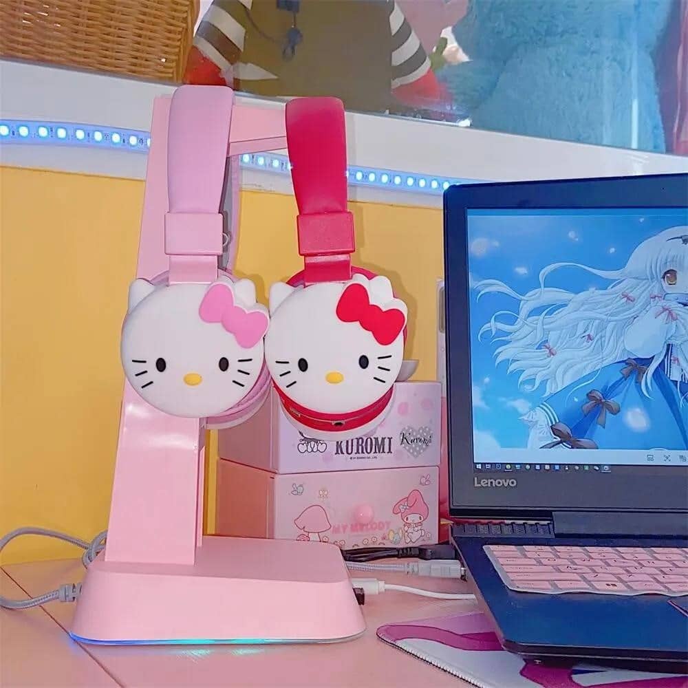 Hello Kitty Mielos Bluetooth ausinės belaidės ausinės Anime animacinių ...