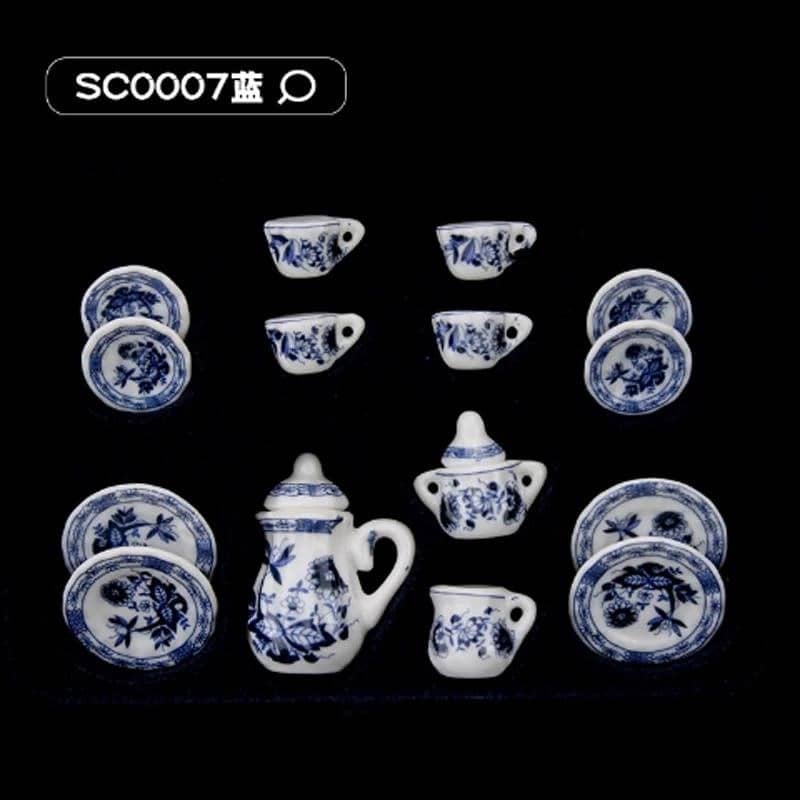 Žavingi arbatos puodo indų puodeliai lėlių namų „pasidaryk pats ...