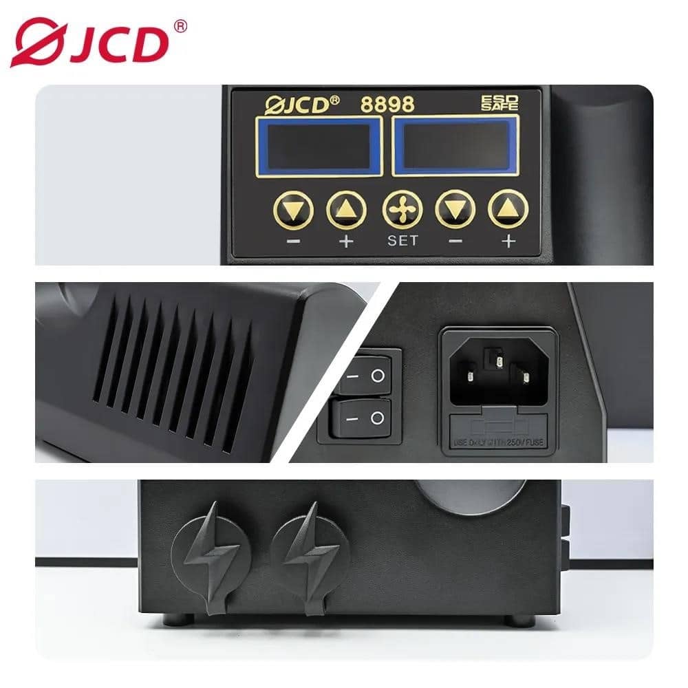 750 W SMD Rework litavimo stotis 2 viename karšto oro lituoklis LCD ...