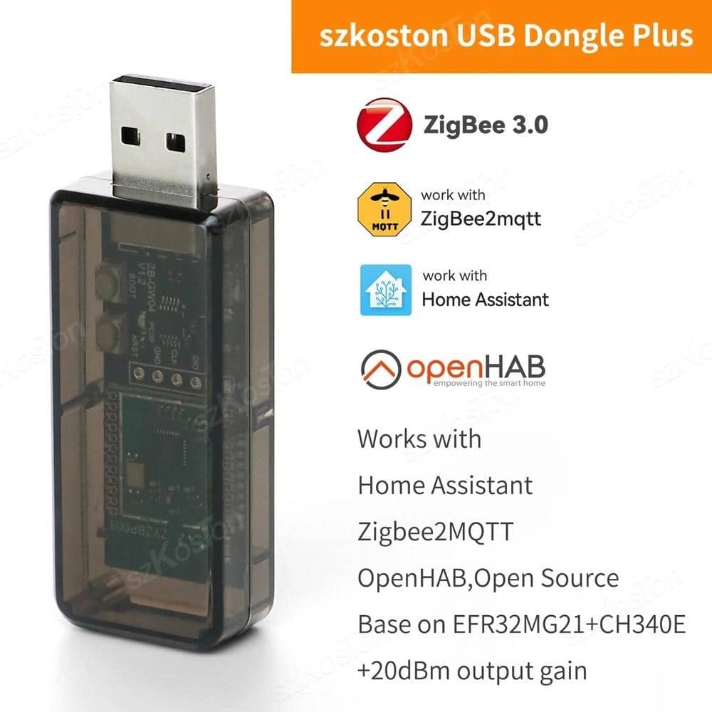 „ZigBee 3.0 USB Dongle Plus Silicon Labs Mini EFR32MG21 Universal Open Source ZigBee Gateway ...
