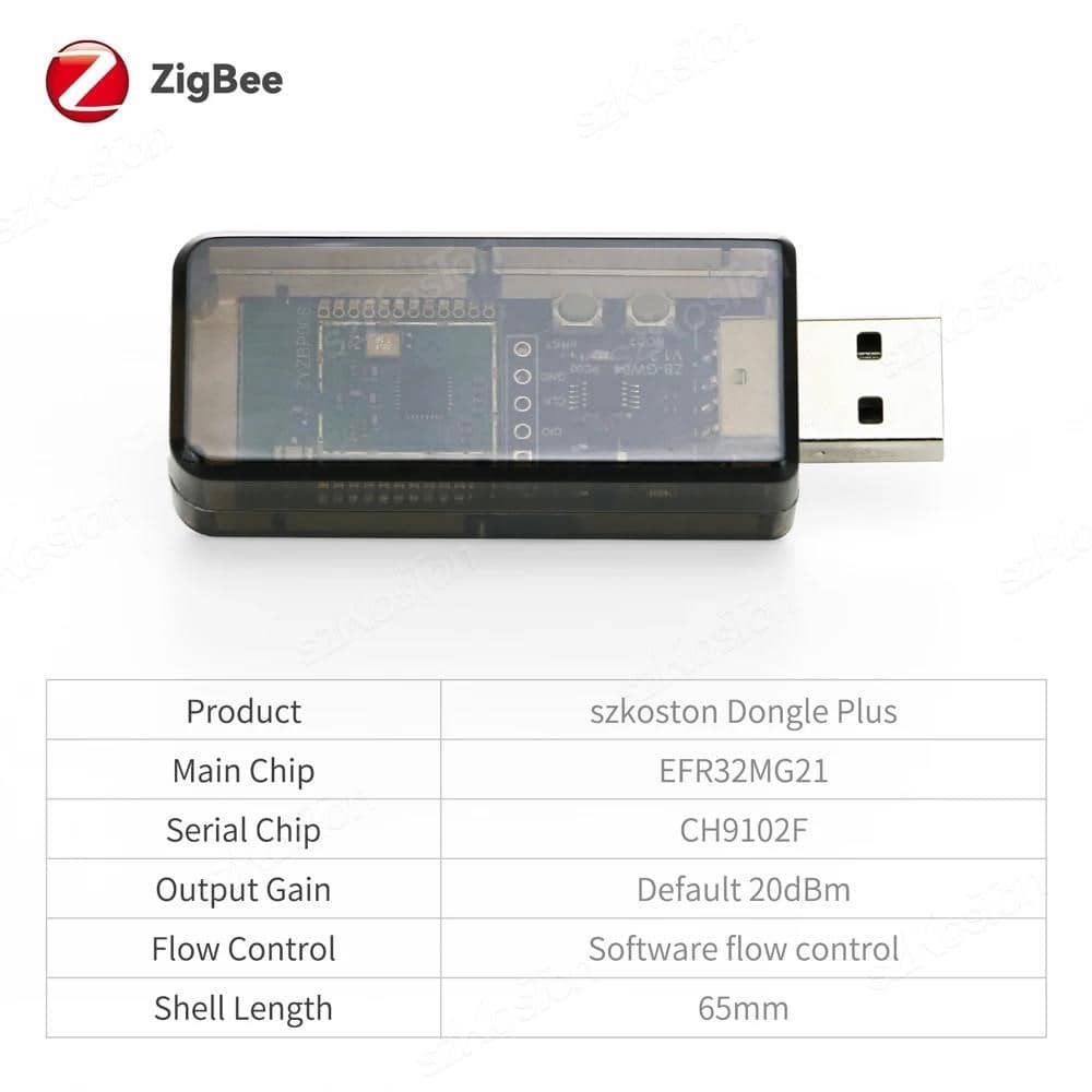 „ZigBee 3.0 USB Dongle Plus Silicon Labs Mini EFR32MG21 Universal Open Source ZigBee Gateway ...