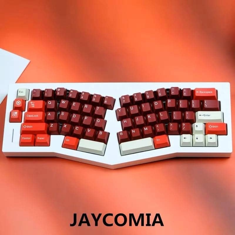 GMK Double Shot KeyCaps Cherry Profile PBT medžiaga Red Samurai 8008 ...