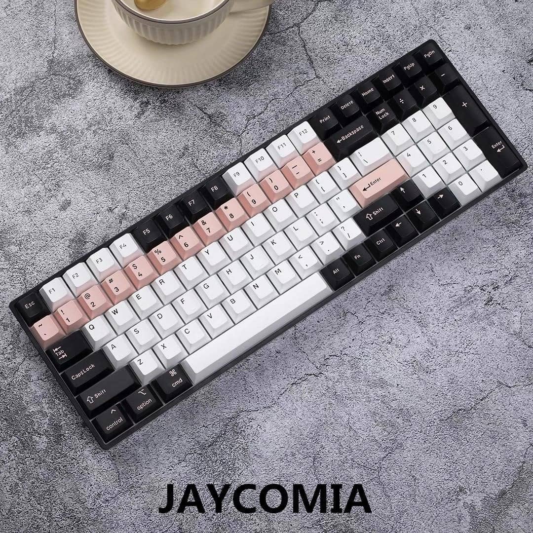 GMK Double Shot KeyCaps Cherry Profile PBT medžiaga Red Samurai 8008 ...
