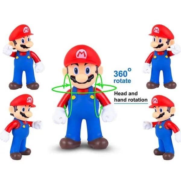 Super Mary serijos veiksmo figūrėlės žaislai Mario Bros Luigi Yoshi ...
