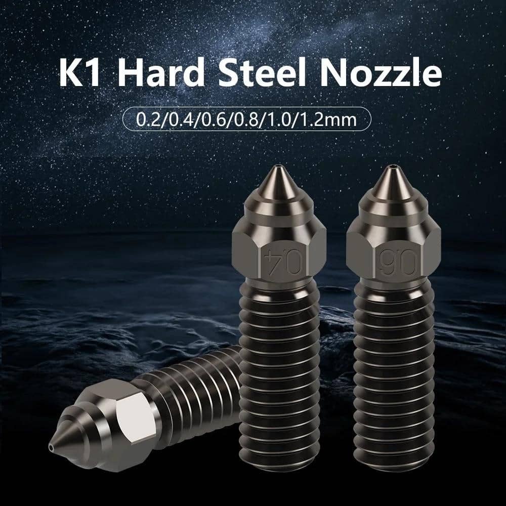 „Creality K1/ K1 Pro Volcano Nozzle“ kietas plienas 0 ,2 0,4 0,8 1,0 1 ...