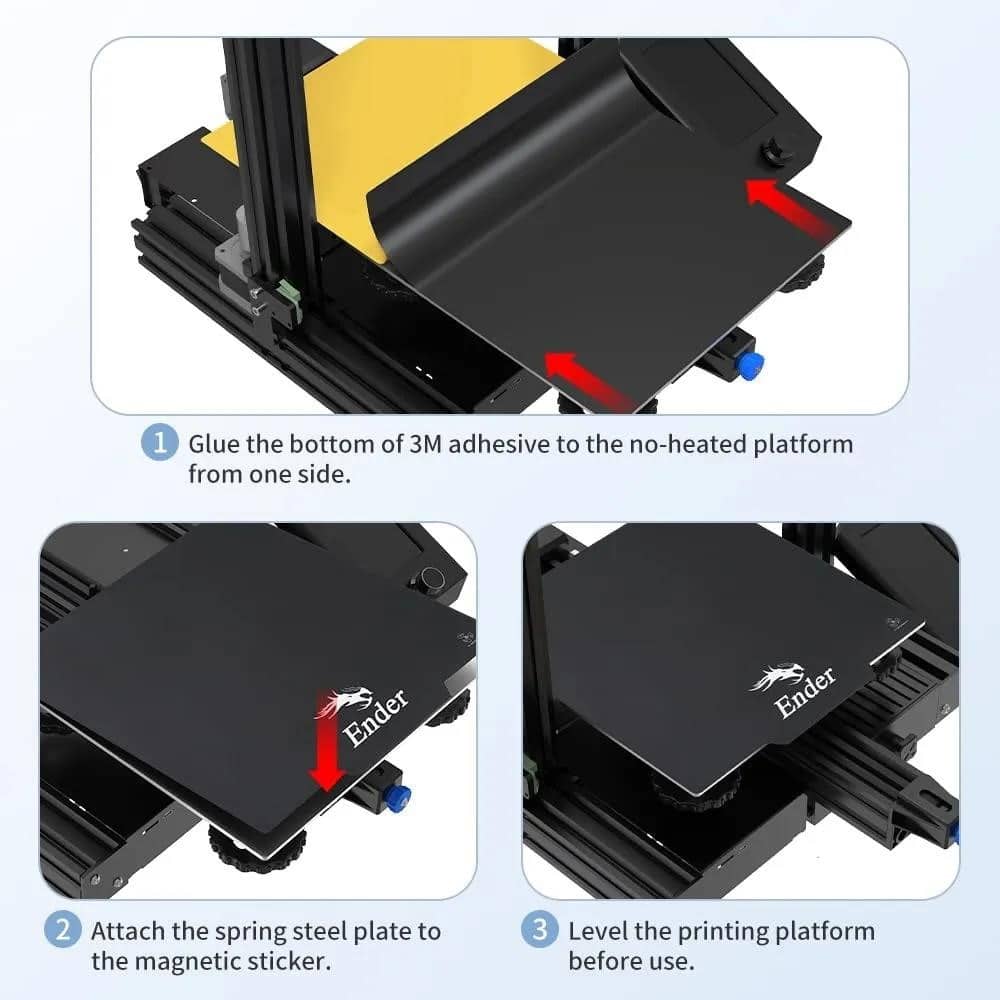 Creality K1 /Ender 5 S1 /Ender 3 S1 Pro PEI Build Plate Kit 235*235mm ...