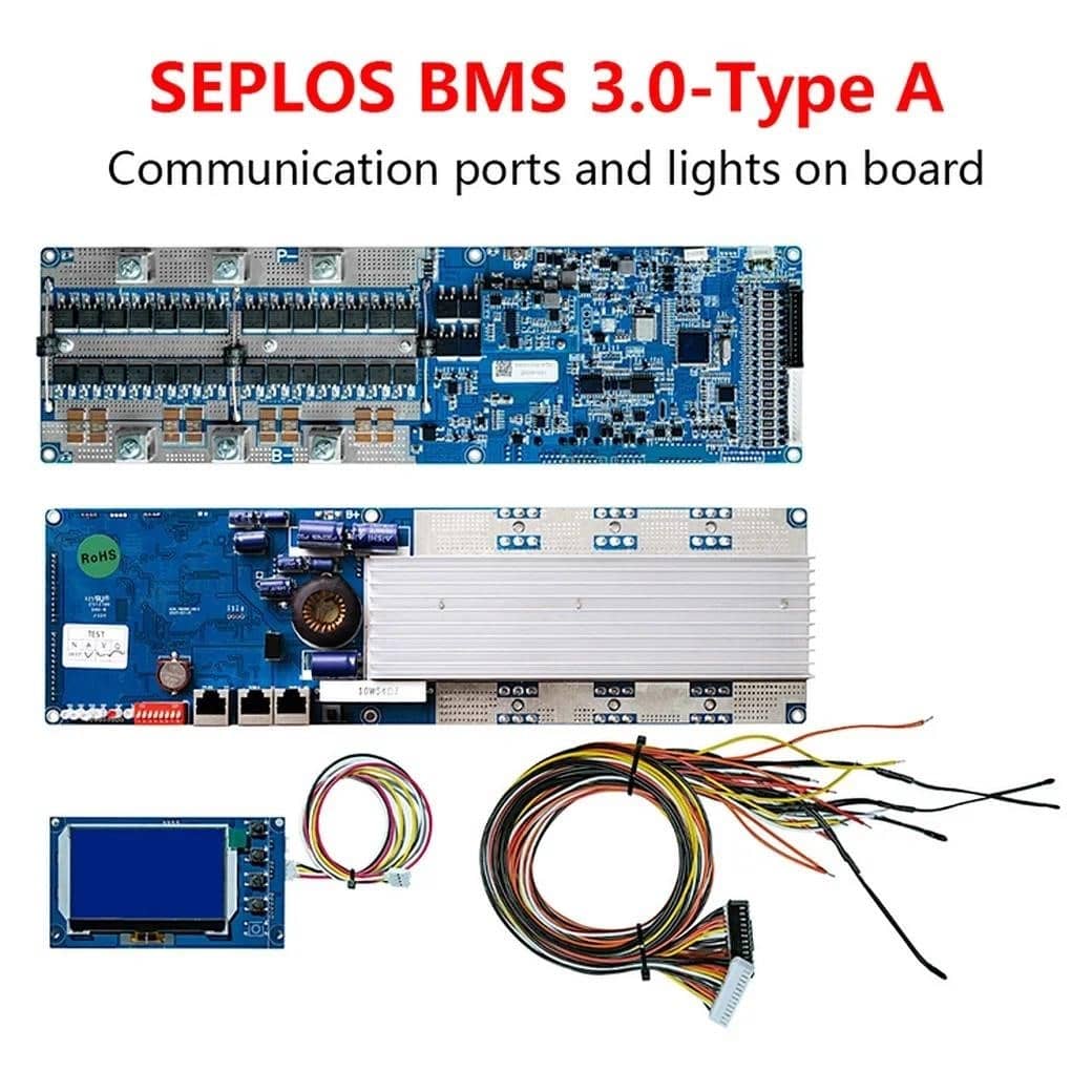 Seplos BMS 24V 48V 100A 150A 200A 7S 13S 14S 8S 15S 16S LFP su ...