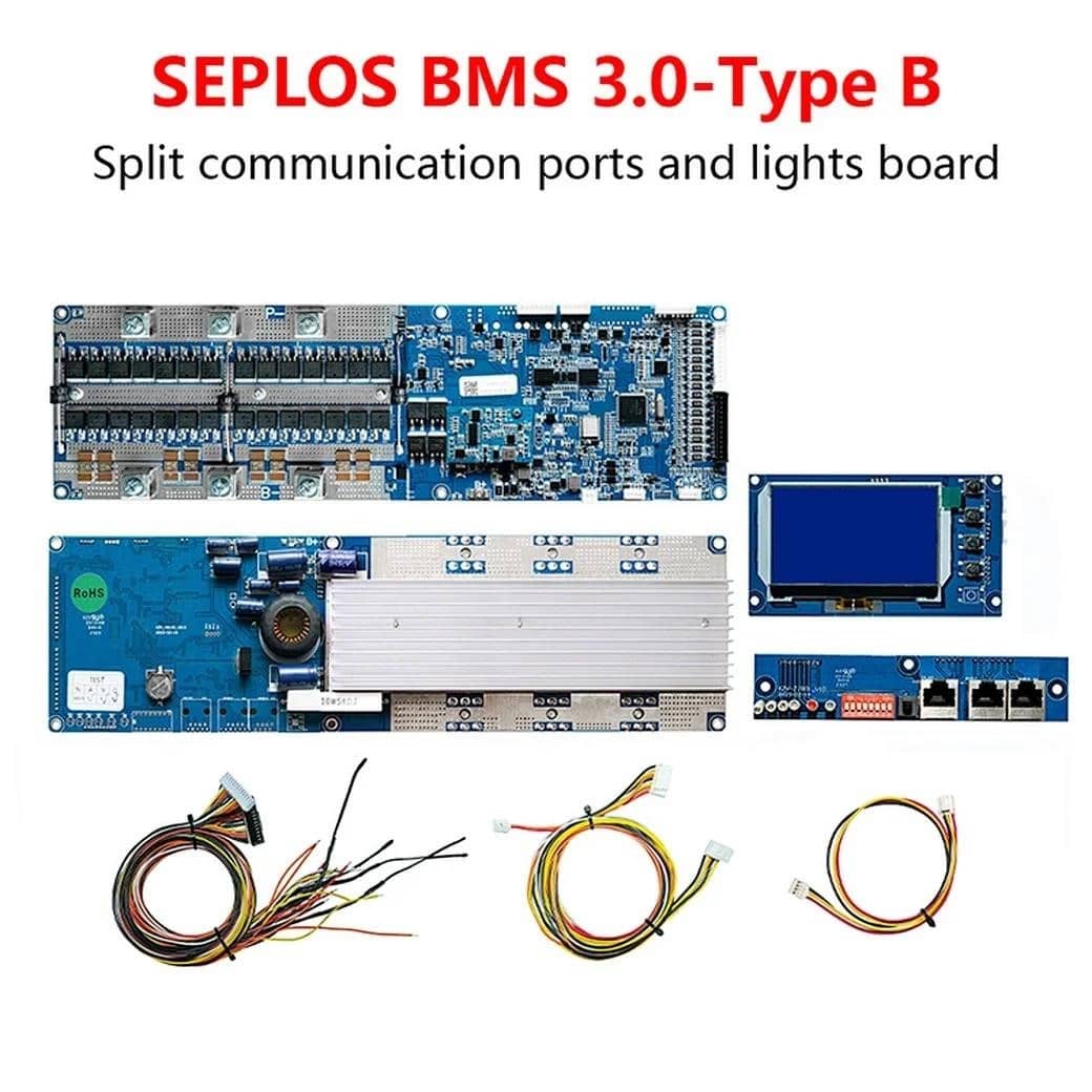 Seplos BMS 24V 48V 100A 150A 200A 7S 13S 14S 8S 15S 16S LFP su ...