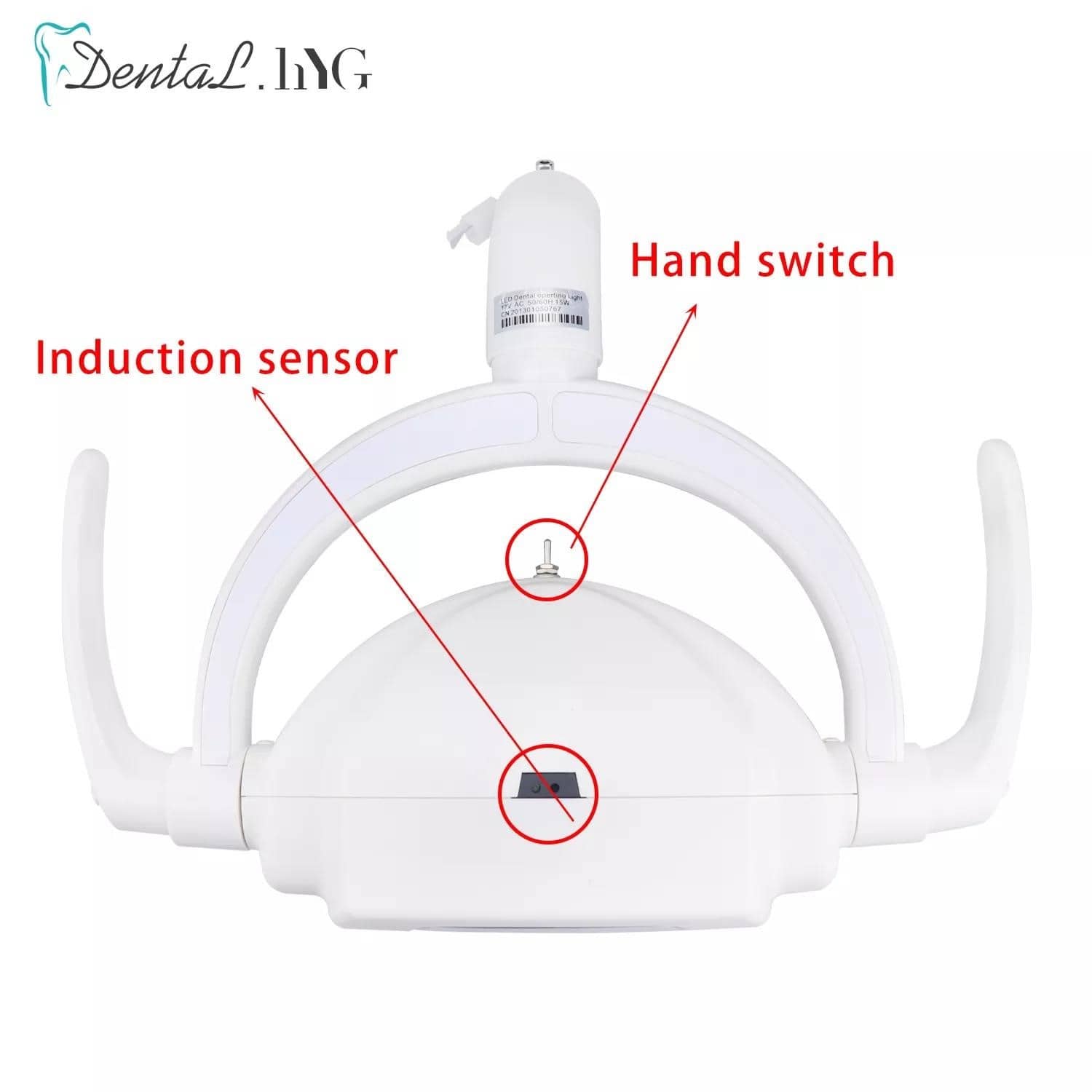 Dantų įrangos operacinė lempa implantuotai dantų kėdei LED lemputė be ...