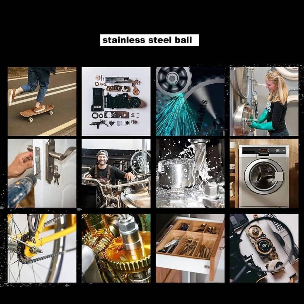 Didelio tikslumo 304 nerūdijančio plieno rutuliukai 1-3mm 4mm 5mm 6mm ...