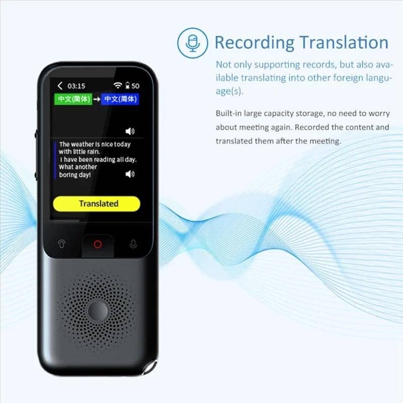 T11 išmanusis balso vertėjas, sinchroninis vertimas internetu 134 kalbų ...