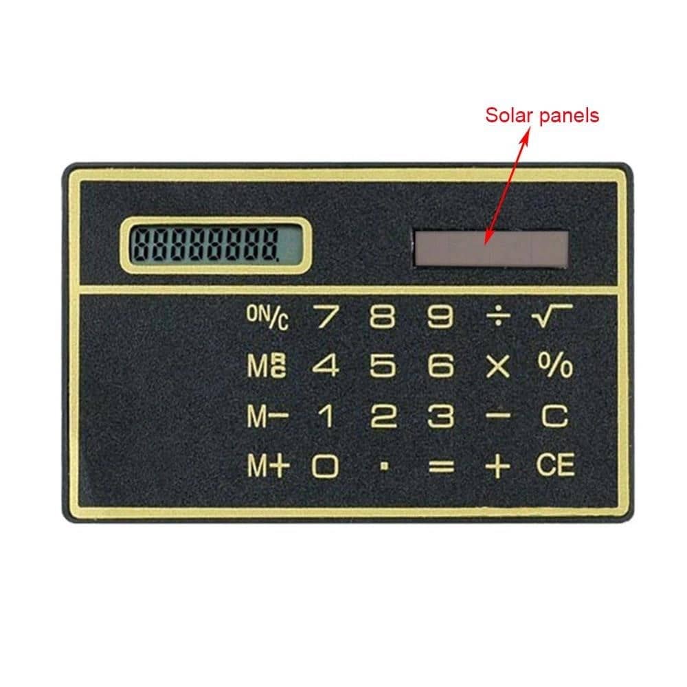 8 skaitmenų ypač plonas saulės energijos skaičiuotuvas su jutikliniu ...
