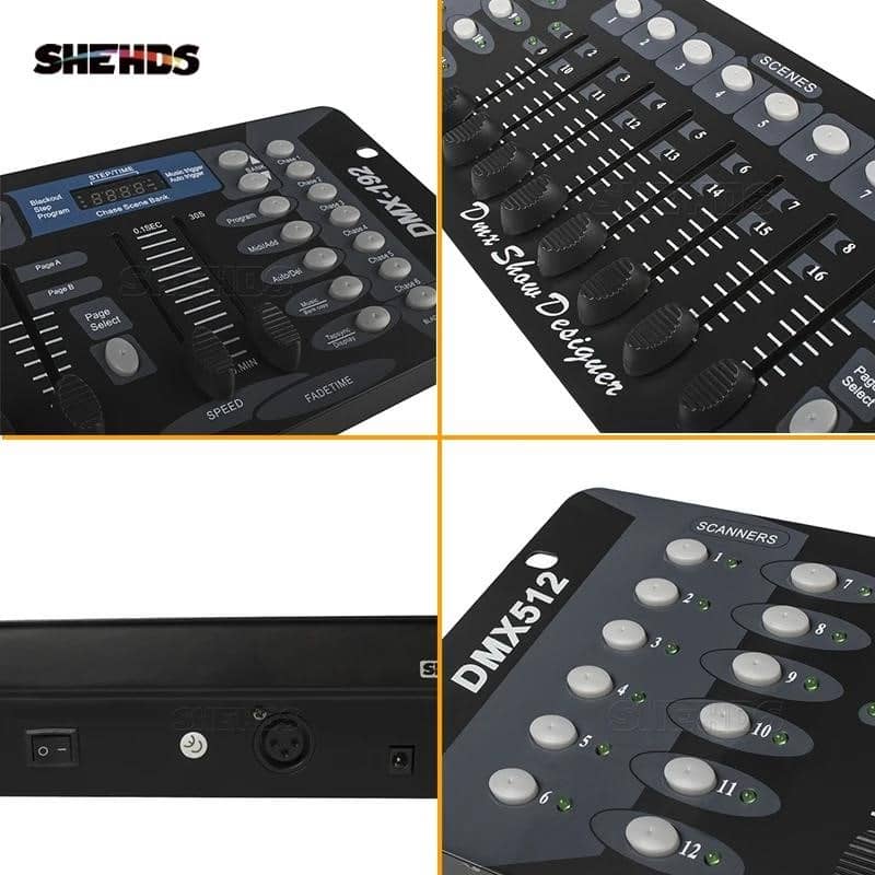 DMX512 Stage Light DMX Controller Console DMX 192 Controller for Stage Party DJ Light DMX ...