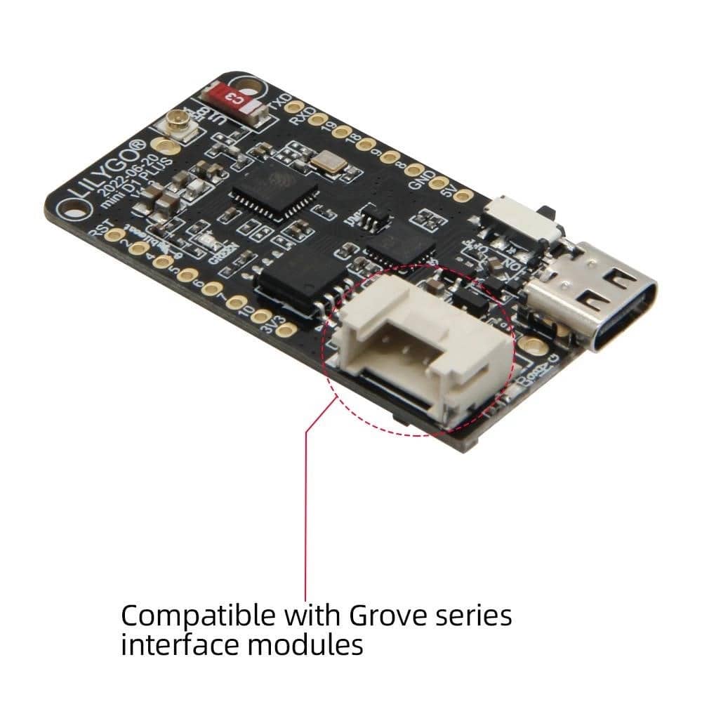 LILYGO-TTGO T-OI Plus ESP32-C3 RISC-V MCU belaidžio modulio kūrimo grandinių plokštė Wi-Fi ...