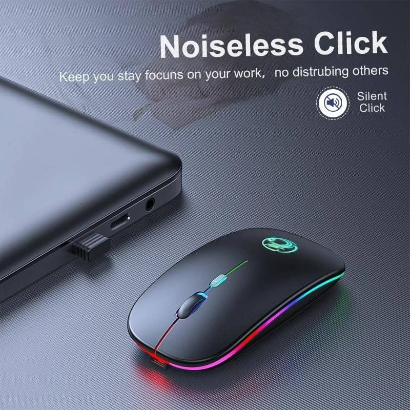 LED belaidė Bluetooth klaviatūra RGB klaviatūra ir pelė ispaniškas mini ...