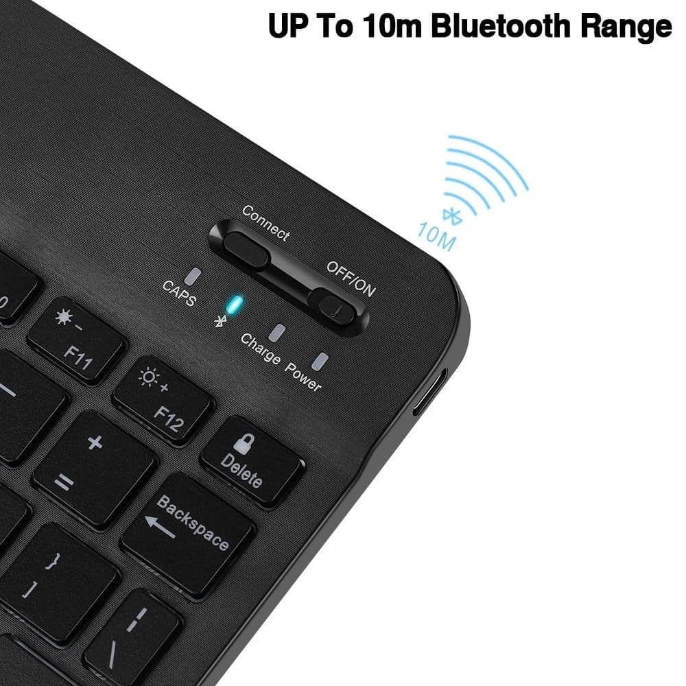 LED belaidė Bluetooth klaviatūra RGB klaviatūra ir pelė ispaniškas mini ...