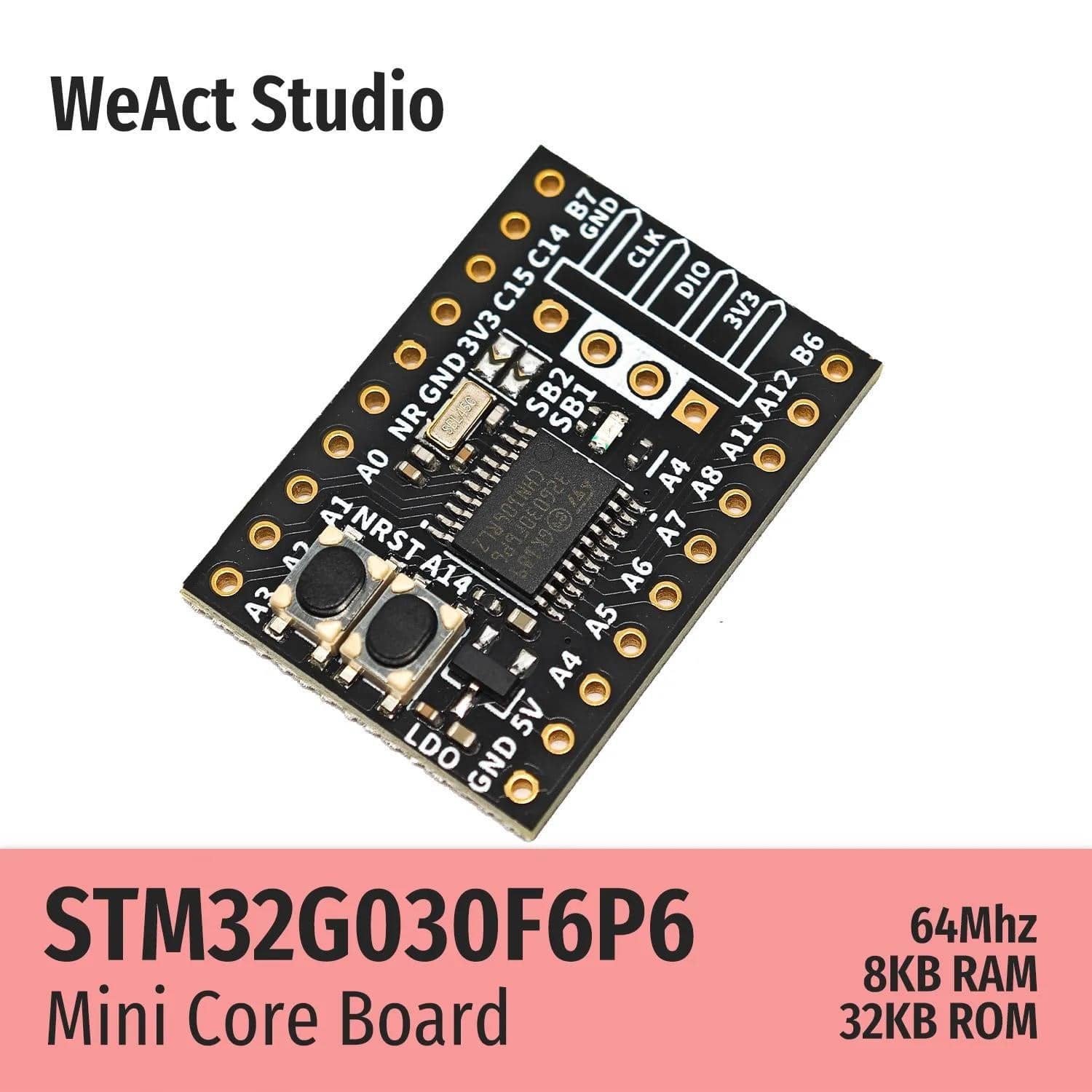 WeAct STM32G030F6P6 STM32G030 STM32G0 STM32 pagrindinės plokštės ...