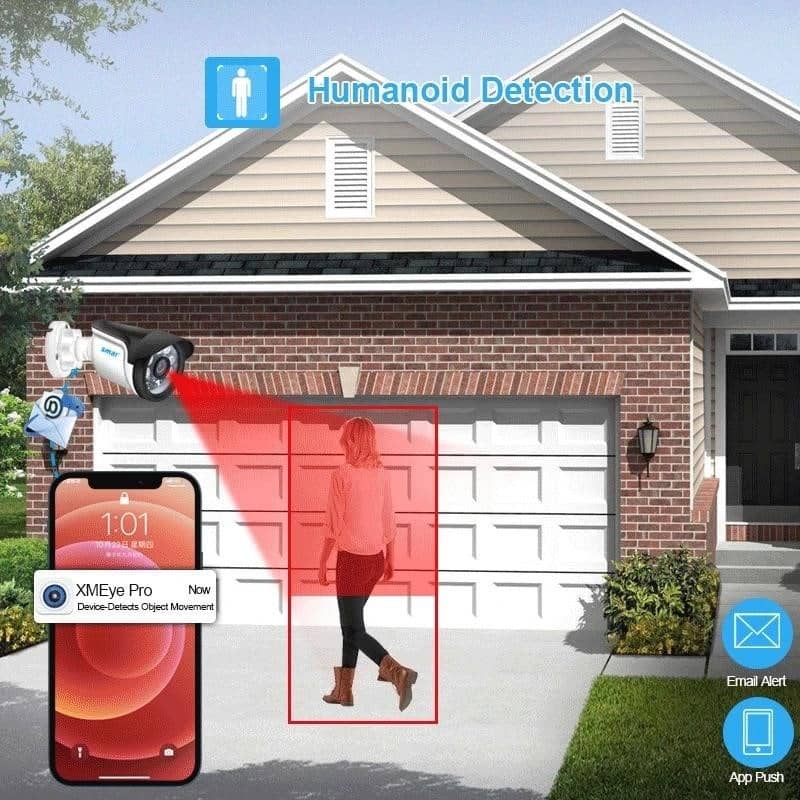 Smar 5 in 1 CCTV Mini DVR TVI CVI AHD CVBS IP kamera Skaitmeninis vaizdo įrašymo įrenginys 4CH ...