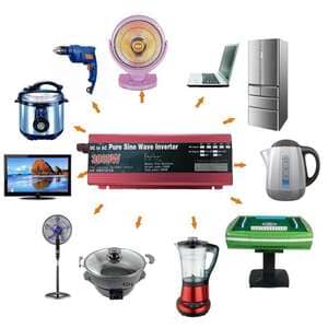 Grynosios sinusinės bangos keitiklis 12V/24V į AC110V 220V 1000W 2000W ...