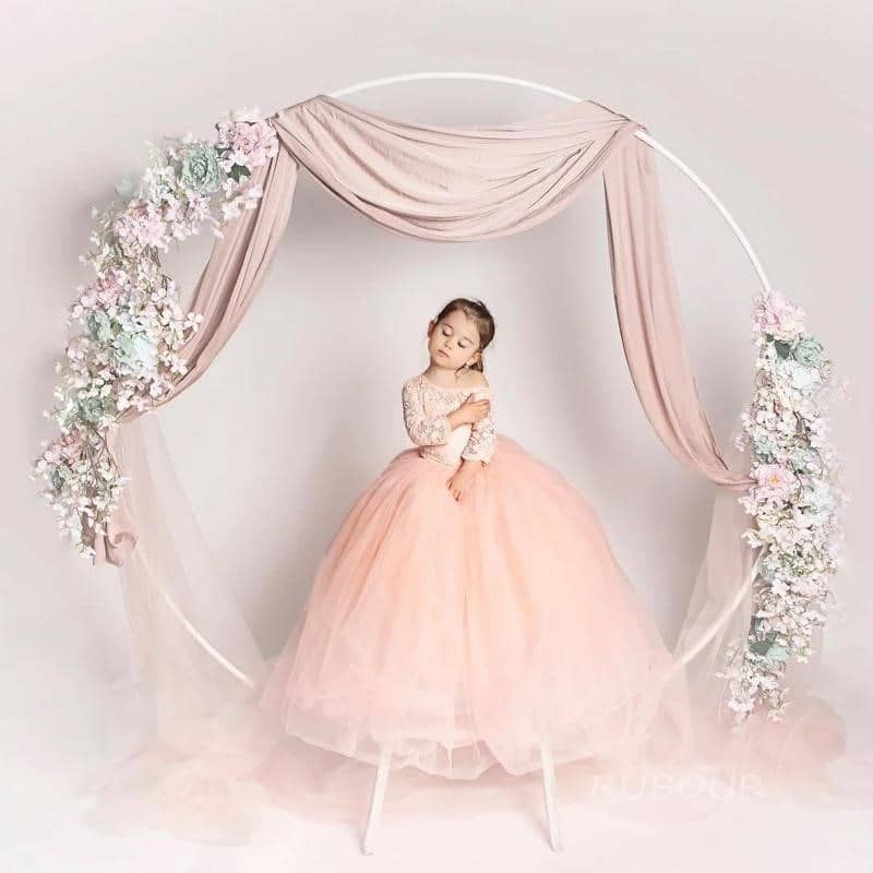 Apvalus vestuvių dekoravimas Fonas Arka Stovas Gimtadienio vakarėliui ...