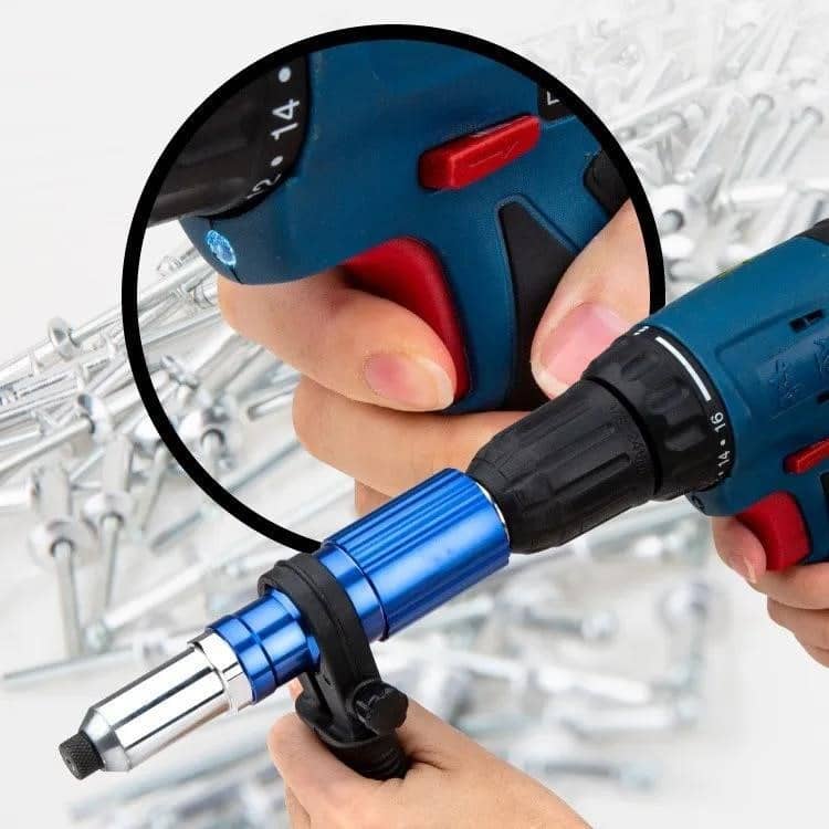 Elektrinis kniedės pistoleto gręžimo adapteris 2,4 / 3,2 / 4,0 / 4,8 mm ...