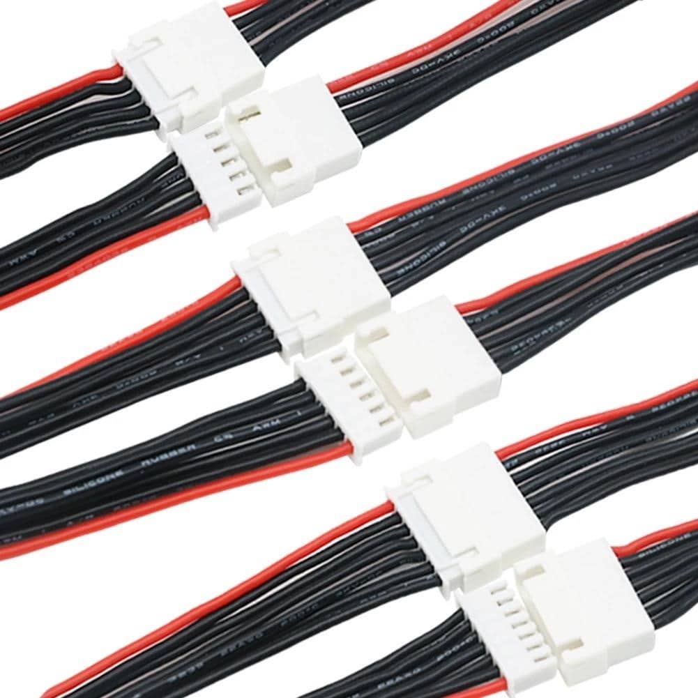 5 vnt. / siunta JST-XH 1S 2S 3S 4S 5S 6S 20cm 22AWG Lipo Balance Wire ...