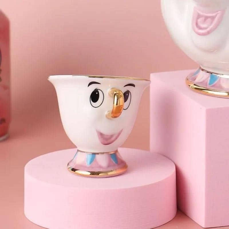 „Disney“ animacinių filmų gražuolė ir pabaisa arbatinuko puodelis Mrs ...