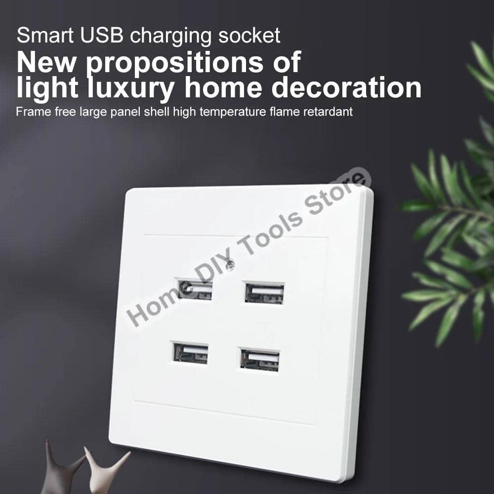 USB elektros lizdas, montuojamas ant sienos, įkroviklio stotis ...