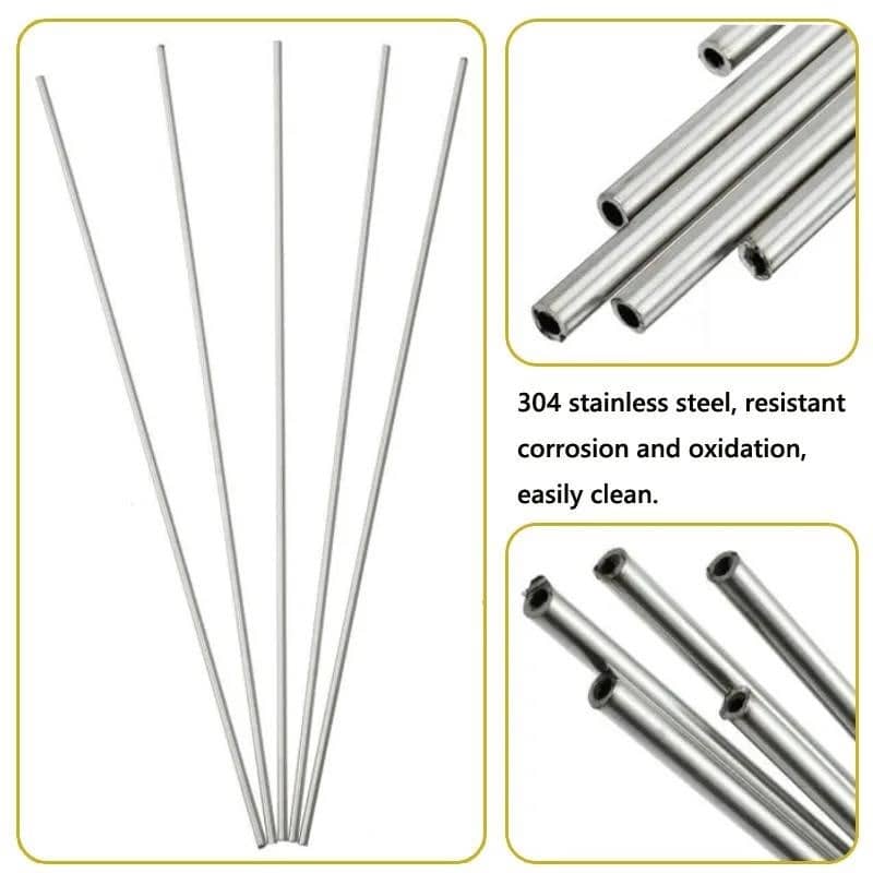 1-10 vnt 304 nerūdijančio plieno apvalus kapiliaras 250mm 500mm ilgio ...