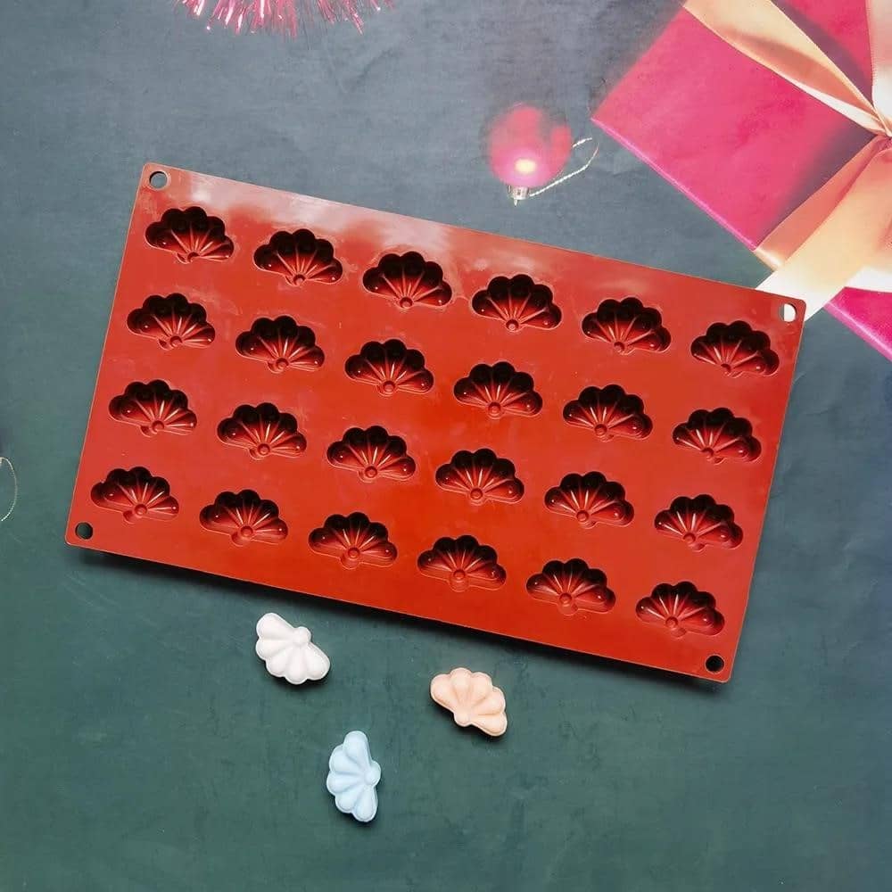 24 lapeliai 3D lapų formos silikono pyrago formelės šokoladinio ...