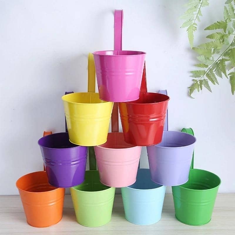 Mini gėlių vazonas kabantis balkonas sodo sodintuvas Metalinis ...