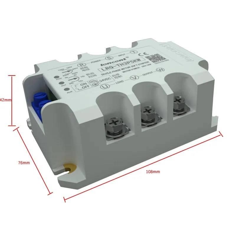 3 fazių variklio minkštas paleidiklis prijungtas lėto paleidimo modulis ...